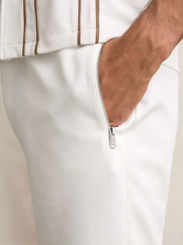 REISS Angus Textured Drawstring Shorts