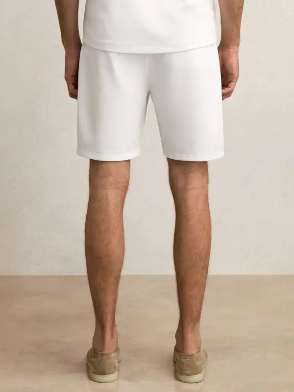 REISS Angus Textured Drawstring Shorts