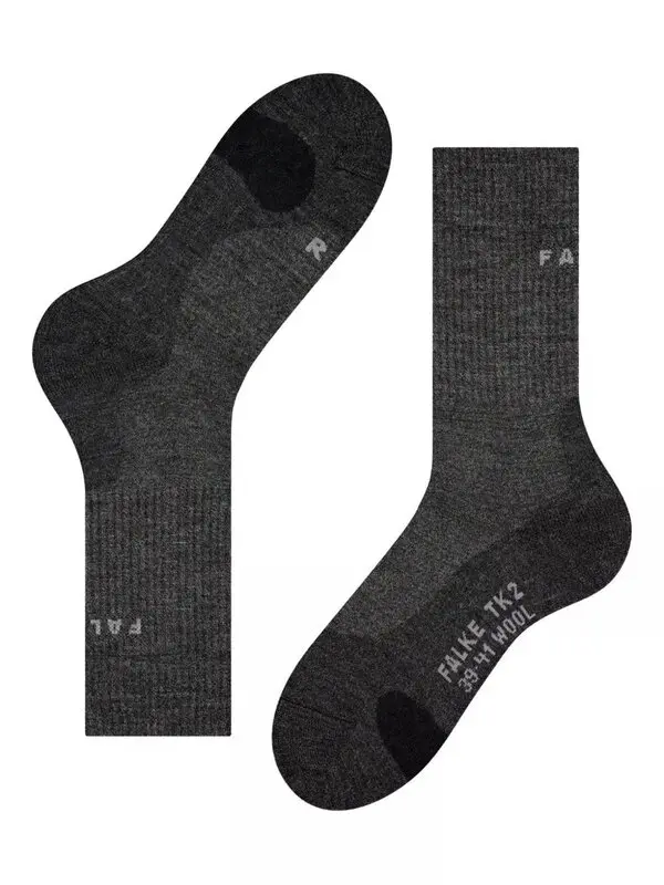 Falke Logo-detail Crew Socks - Black