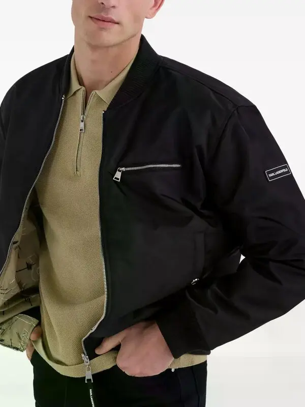 Karl Lagerfeld Reversible Bomber Jacket