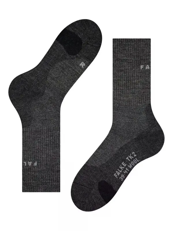 Falke Logo-detail Crew Socks - Black