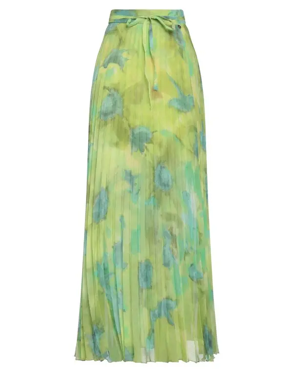 Liu Jo Pleated Floral Georgette Maxi Skirt