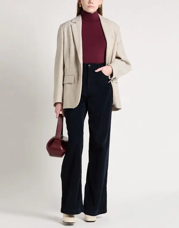 Emporio Armani Wide-leg Corduroy Pants - Blue