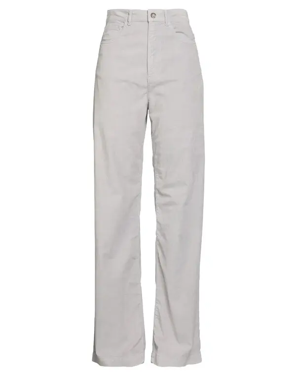 Emporio Armani Wide-leg Corduroy Pants - Light Grey
