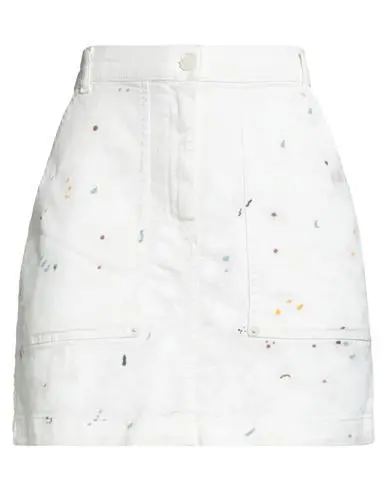 Emporio Armani Denim Pencil Skirt - White