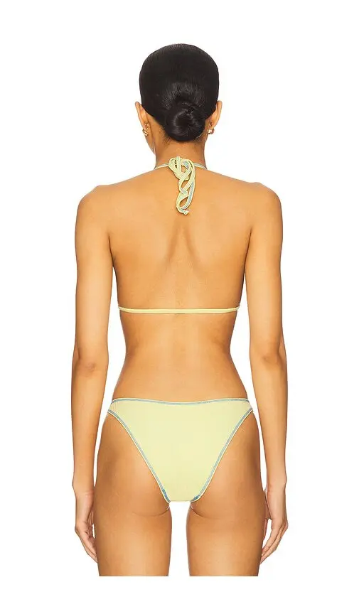 Frankies Bikinis Paradise Ribbed Bikini Top