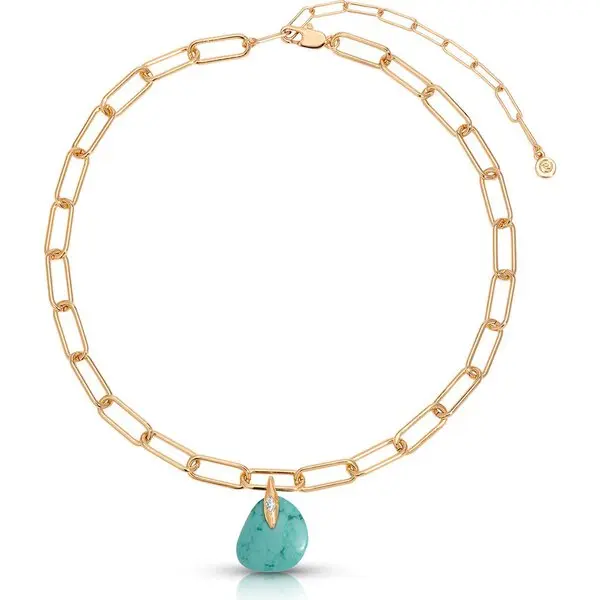 Ettika Pendant Necklace - Turquoise