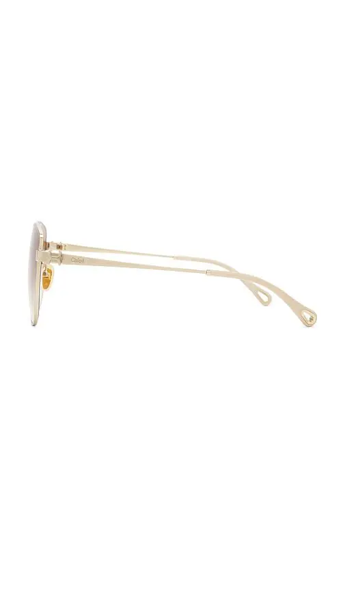 Chloé Cat Eye Sunglasses - Gold