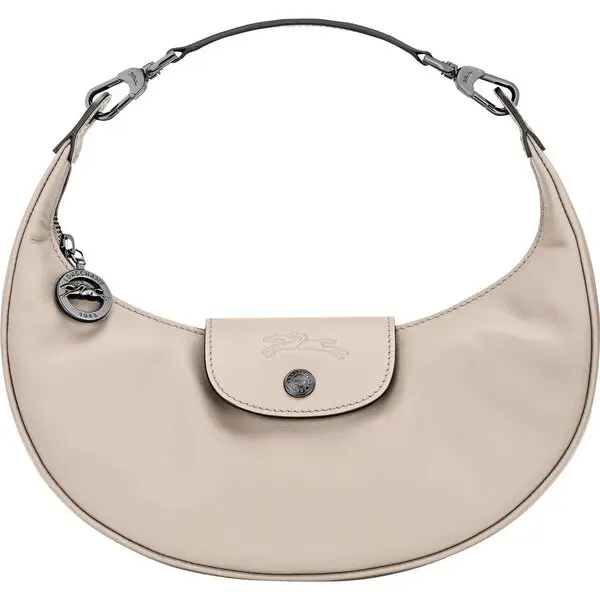 Longchamp Le Pliage Xtra Round Leather Top Handle Bag - Paper