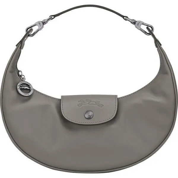 Longchamp Le Pliage Xtra Round Leather Top Handle Bag - Turtledove