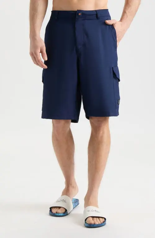 SALT LIFE La Vida Hybrid Cargo Shorts - Midnight
