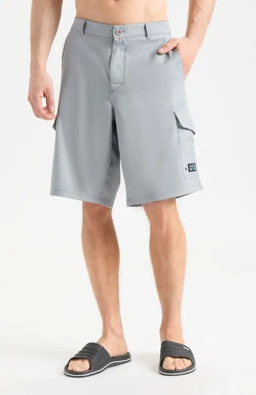 SALT LIFE La Vida Hybrid Cargo Shorts - Sleet Grey