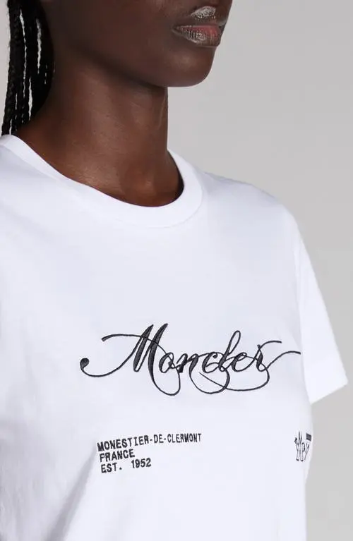 Moncler Logo Cotton Crop T-shirt