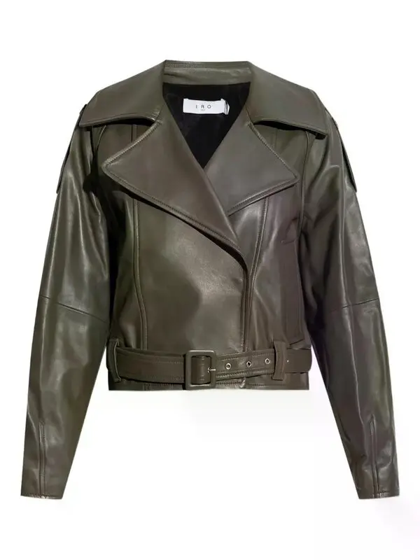 IRO PARIS Belted Leather Jacket