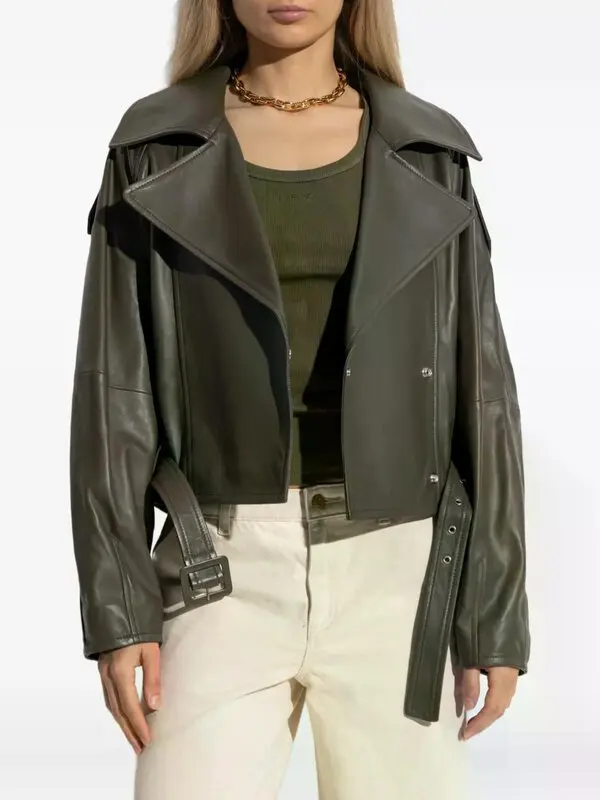 IRO PARIS Belted Leather Jacket