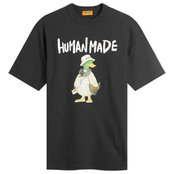 HUMAN MADE Polo Duck T-shirt - Black