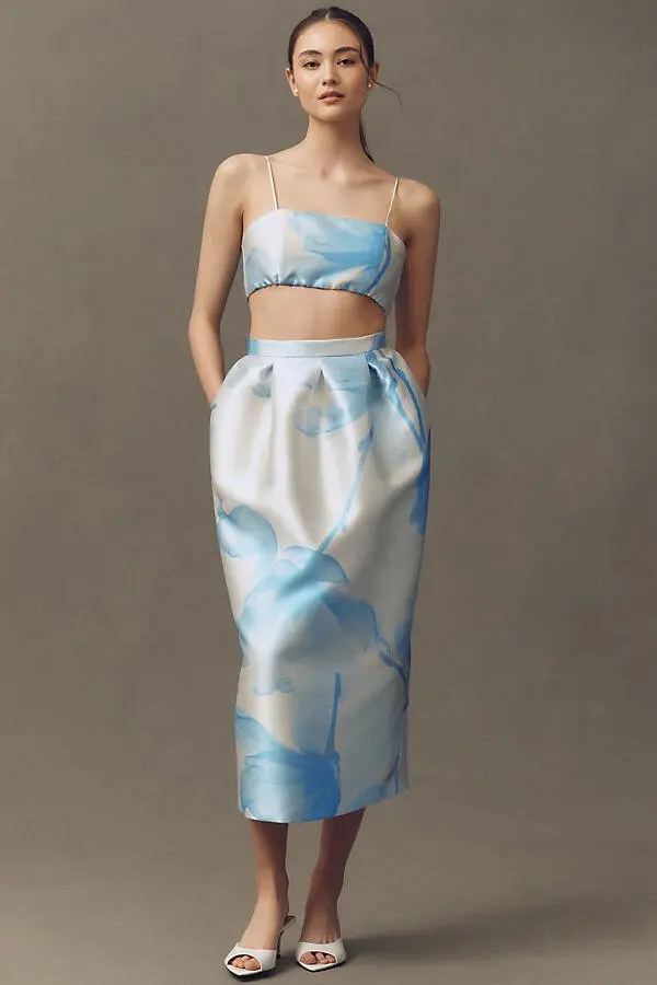 HUTCH Printed Top And Tulip Skirt Set