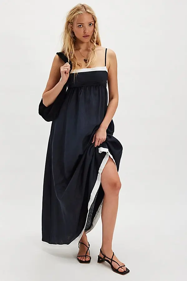 Bec & Bridge Elyce Maxi Dress - Ink White