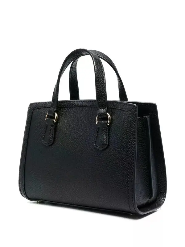 Michael Kors Logo-plaque Leather Tote Bag - Black