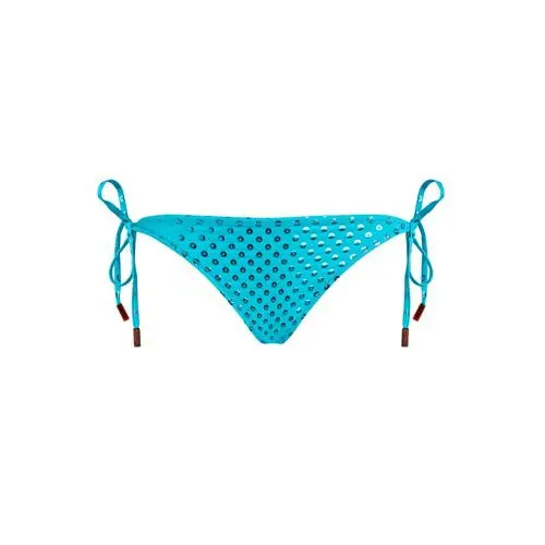 Vilebrequin Side-tie Bikini Bottom With Sparkling Detail - Disco Green