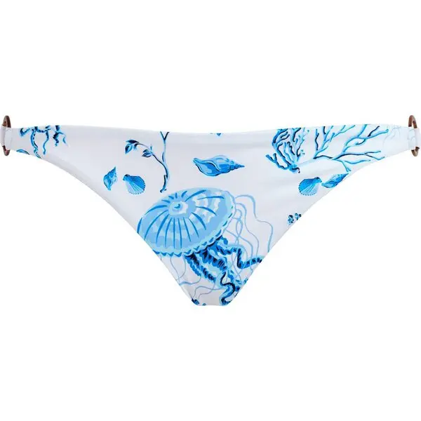 Vilebrequin Medusa And Shells Mini Bikini Bottom - White