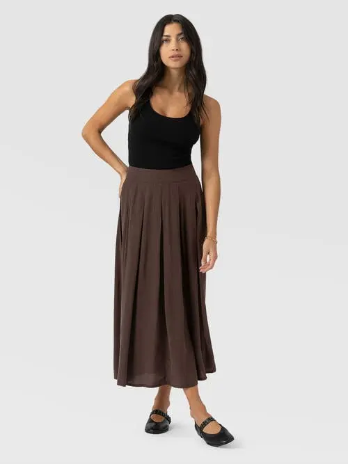 SAINT + SOFIA Eliza Pleated Skirt