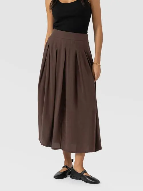 SAINT + SOFIA Eliza Pleated Skirt