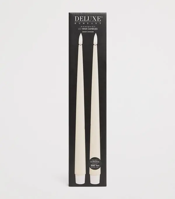 DELUXE HOMEART Wax Led Dinner Candles