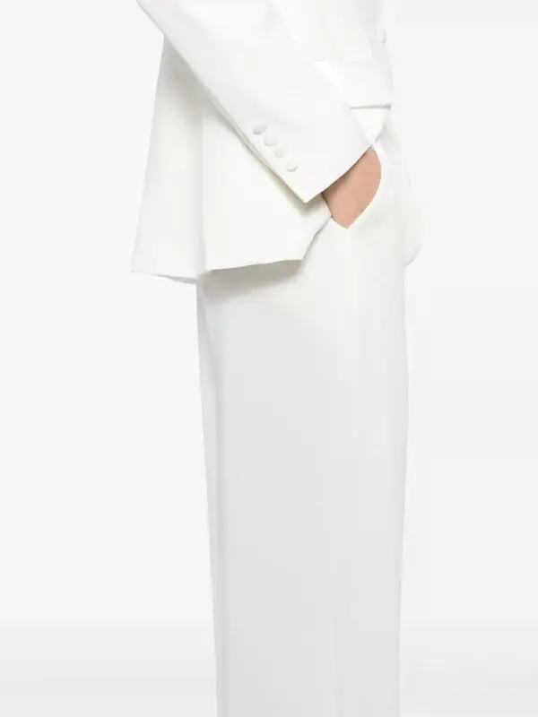 SAIID KOBEISY Floral Tailored Pants - White