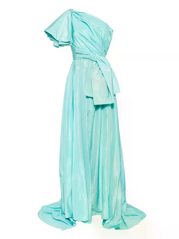 SAIID KOBEISY Taffeta Draped Dress