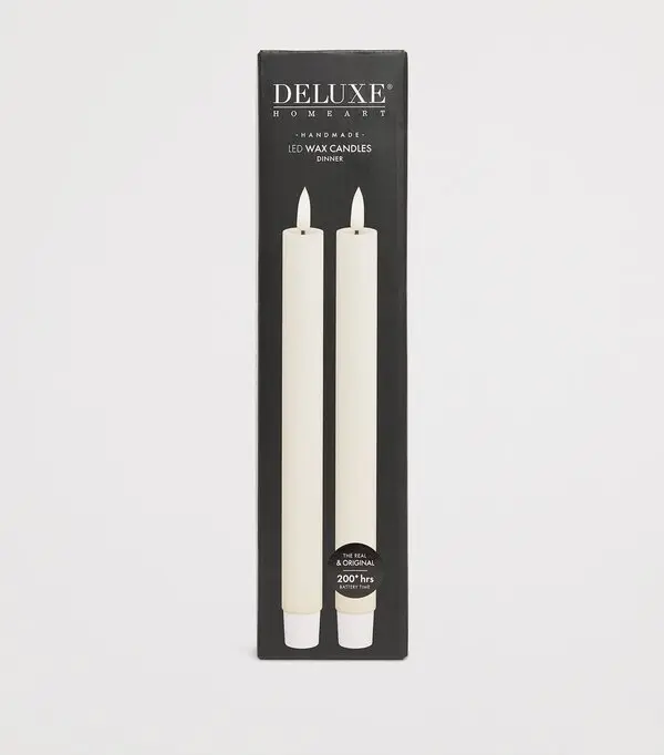 DELUXE HOMEART Wax Led Dinner Candles