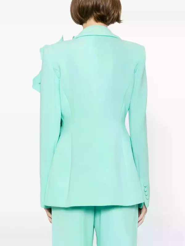SAIID KOBEISY Floral Tailored Blazer - Blue