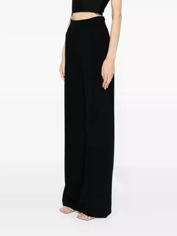 SAIID KOBEISY Tailored Floral Pants - Black