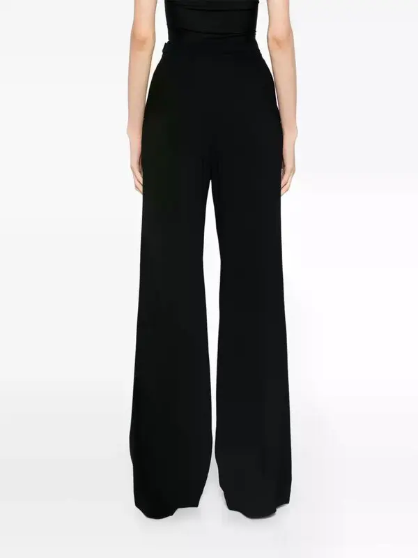 SAIID KOBEISY Tailored Floral Pants - Black