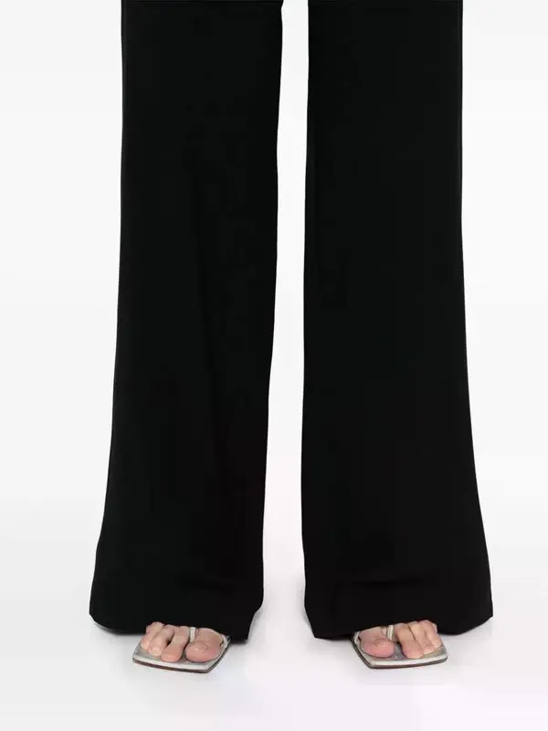 SAIID KOBEISY Tailored Floral Pants - Black