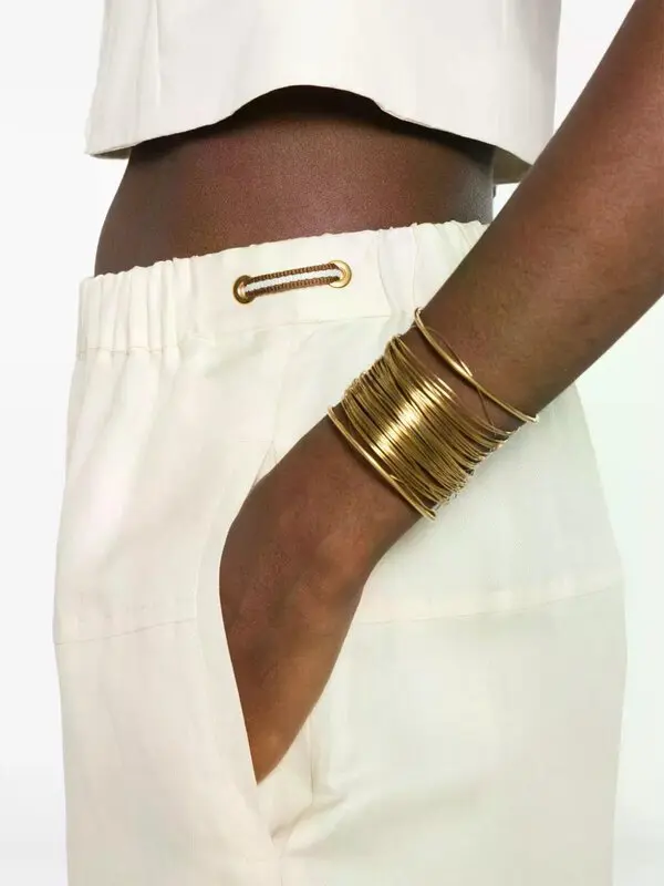 Max Mara Linen-blend Wide-leg Trousers - Neutrals