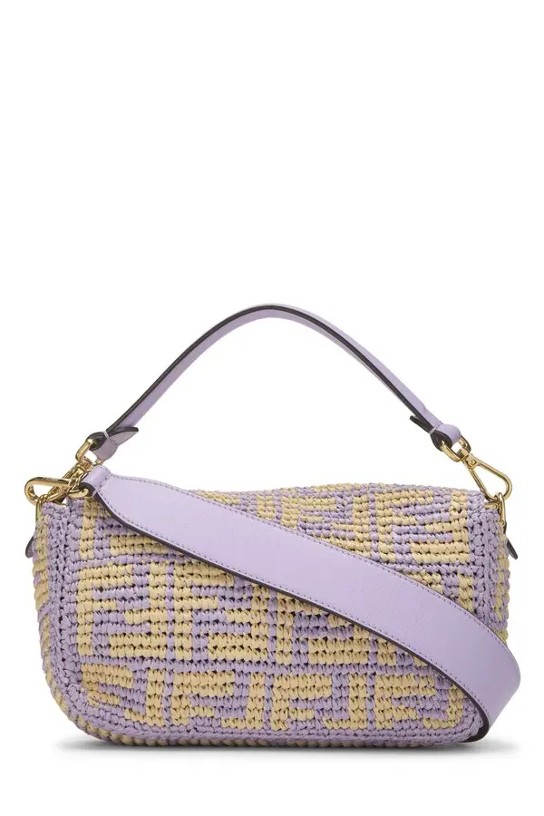 Fendi Raffia Convertible Baguette