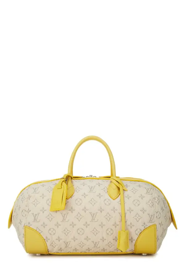 LOUIS VUITTON Monogram Denim Speedy Round - Yellow