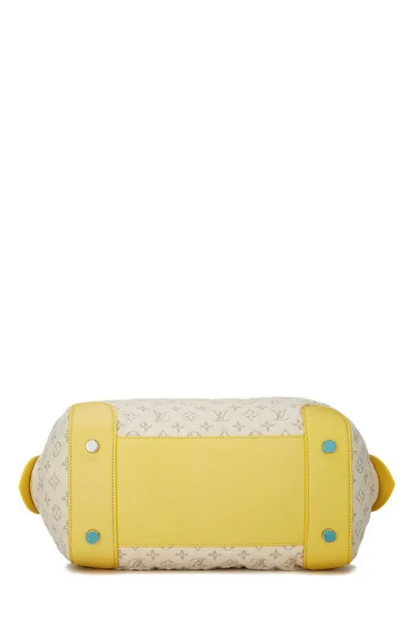 LOUIS VUITTON Monogram Denim Speedy Round - Yellow