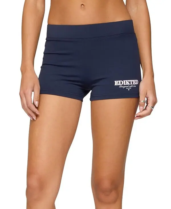 EDIKTED Biker Shorts - Navy