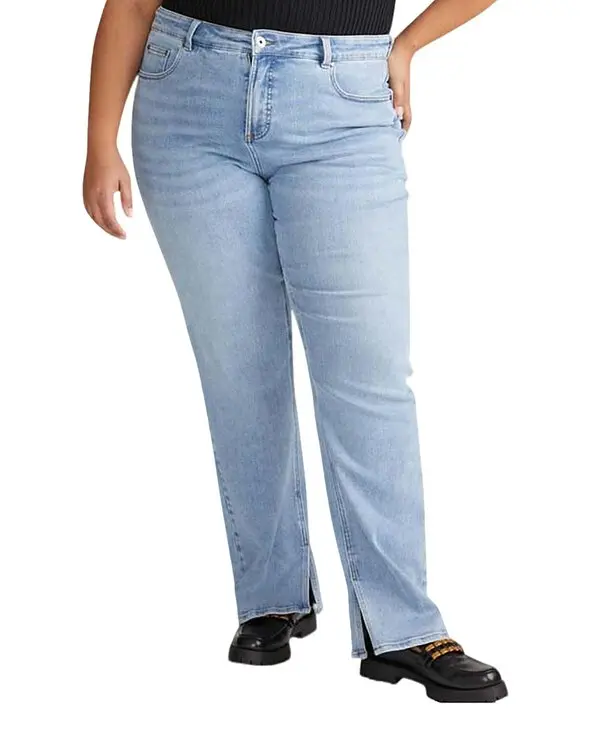 Universal Standard High-rise Split Hem Jeans - All Blue
