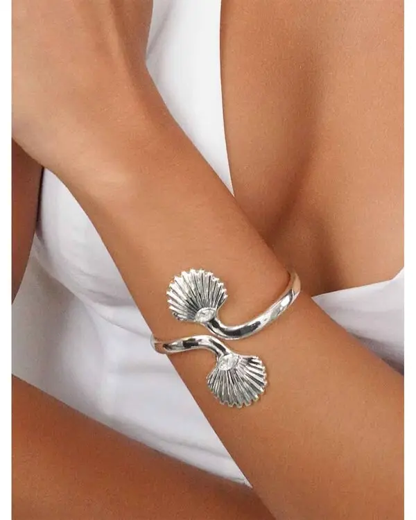 Ettika Santorini Cuff Bracelet - Silver