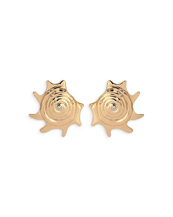 Ettika Sorrento Shell Statement Earrings - Gold
