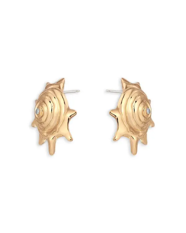 Ettika Sorrento Shell Statement Earrings - Gold