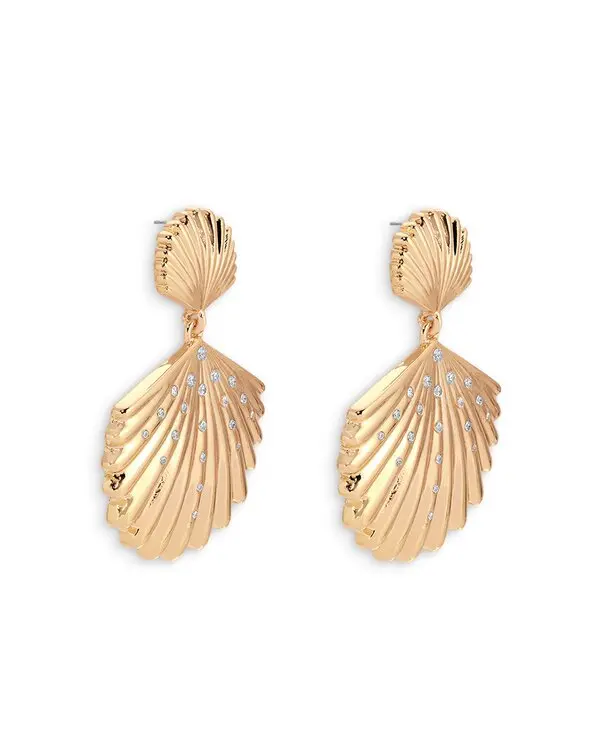 Ettika Sun Drenched Shell Drop Earrings