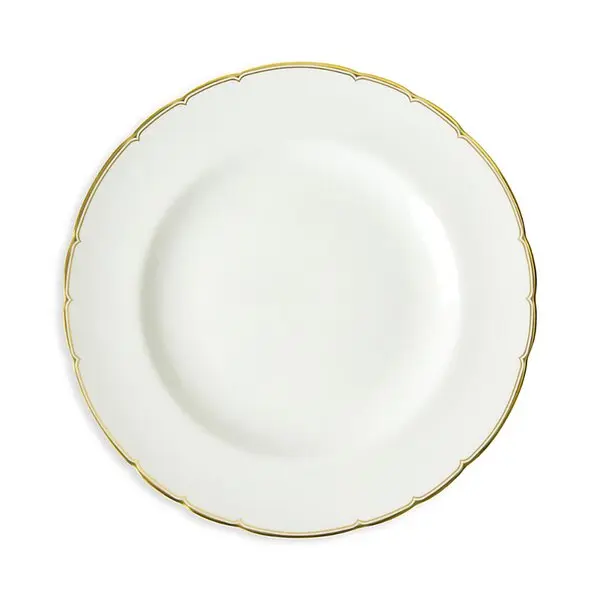 ROYAL CROWN DERBY Darley Abbey Pure Gold Dinner Plate - White / Gold