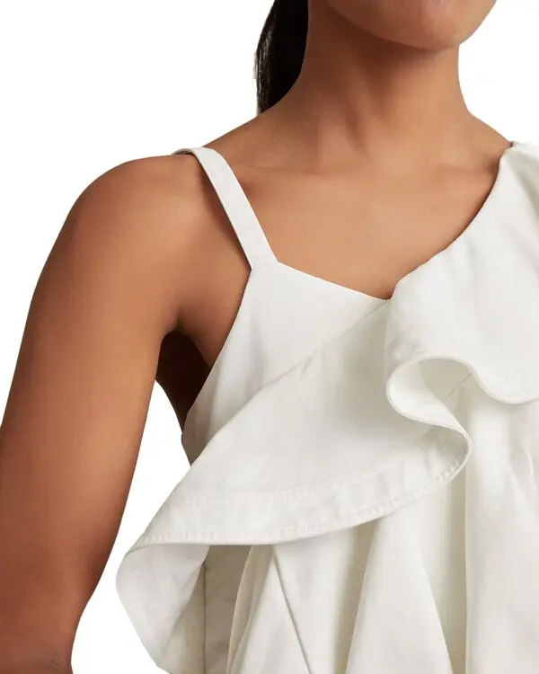 REISS Hera Short Ruffle Dress