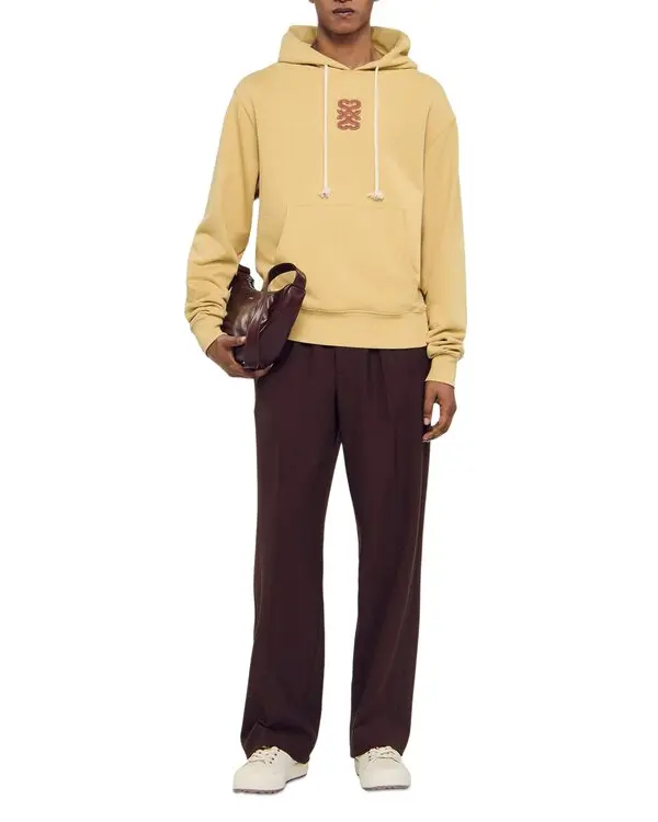 Sandro Oversized Patch Hoodie - Orcher Yellow
