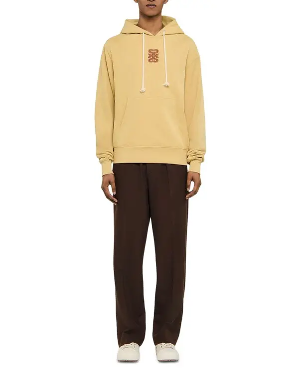 Sandro Oversized Patch Hoodie - Orcher Yellow