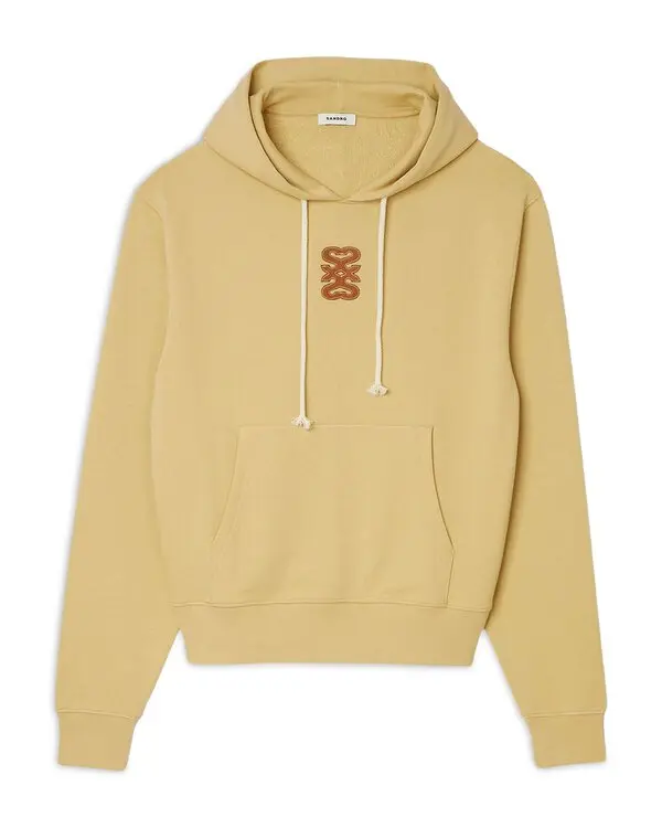 Sandro Oversized Patch Hoodie - Orcher Yellow